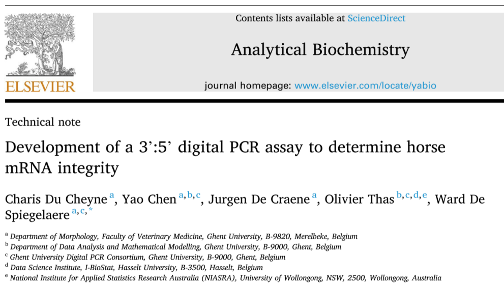 mRNA完整性评估新方法 ｜三重数字PCR (dPCR) 3’:5’ mRNA检测-药选址